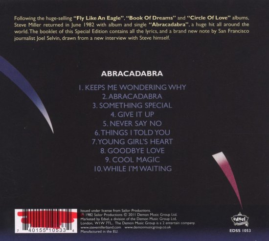 Abracadabra, Steve Miller Band | CD (album) | Muziek | bol
