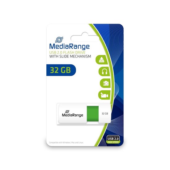 MediaRange Premium Flash Drive - USB-stick - 32 GB | bol