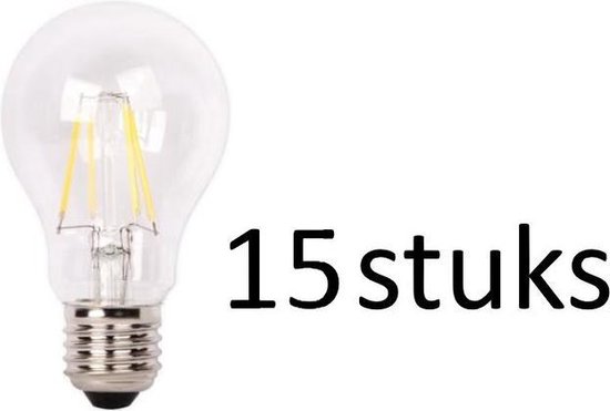 LED lamp 4W E27 Kogel | XQ1406 set van 15 stuks | bol.com