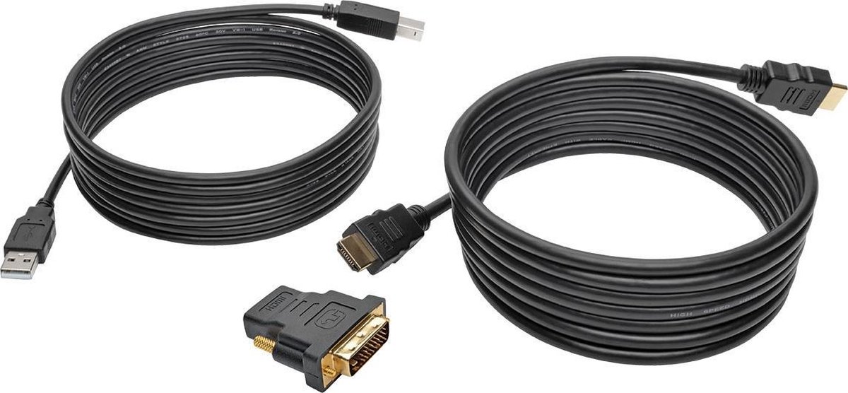 Tripp Lite P782-010-DH toetsenbord-video-muis (kvm) kabel 3 m Zwart ...