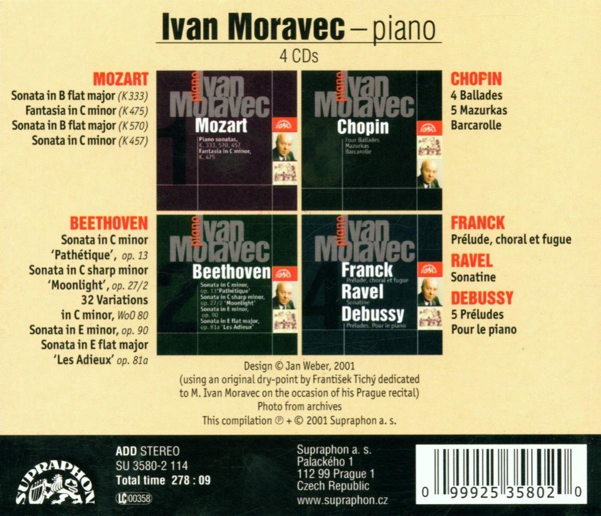 Ivan Moravec - Plays Mozart, Beethoven, Chop.+ (4 CD), Ivan Moravec ...