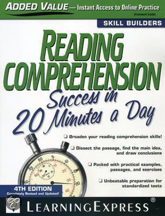Reading Comprehension Success in 20 Minutes a Day, Learningexpress ...