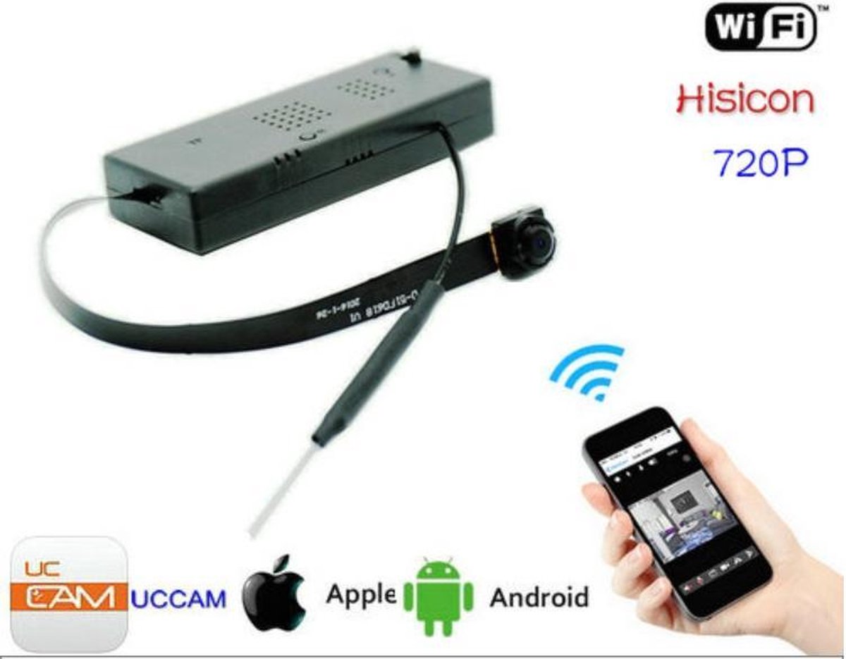 Spy Camera module WIFI - met externe accu 3000 Mah - Voice Recorder ...