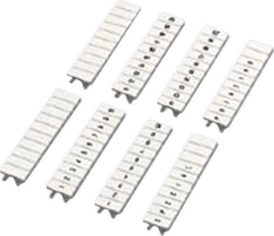 PHOE cod rijgklem ZB ZB 5-LGS, wit, opdruk cijfers | bol.com