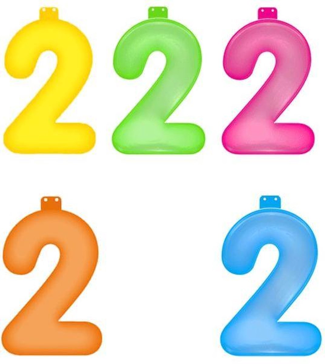 bol.com | Opblaas cijfer 2 Blauw