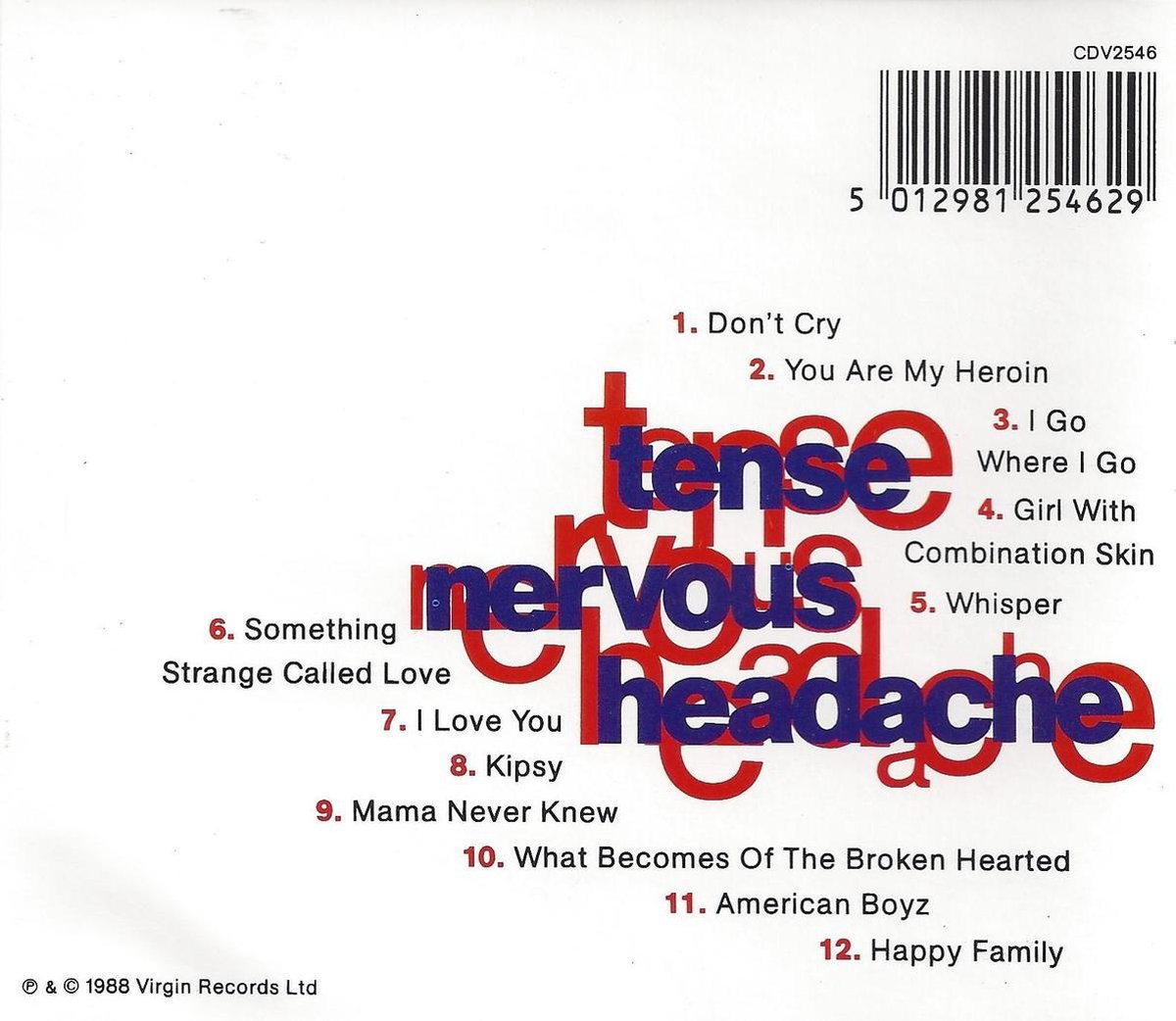 Tense nervous headache, Boy George | CD (album) | Muziek | bol