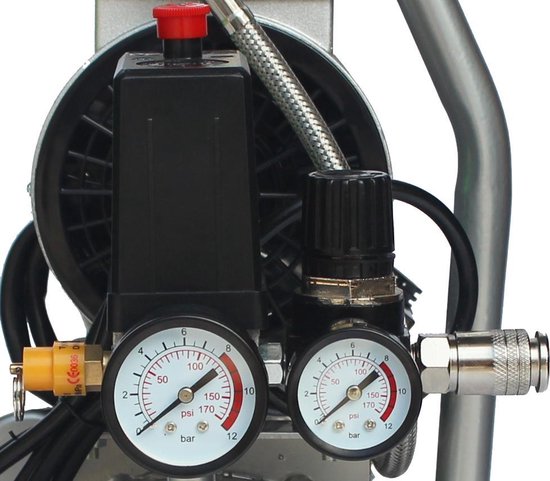 Hyundai stille 59dB compressor 6 liter - 8 BAR olievrij Low Noise ...