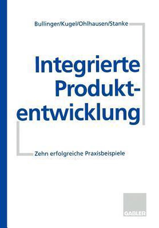 Integrierte Produktentwicklung | 9783409188708 | Hans.-J. u.a ...