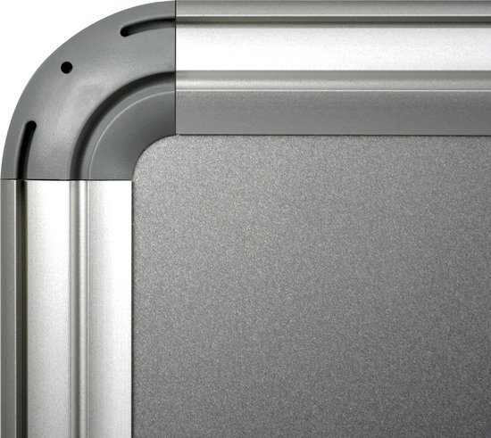 Zilverkleurig whitebord - metallic whiteboard 100x200 cm | bol