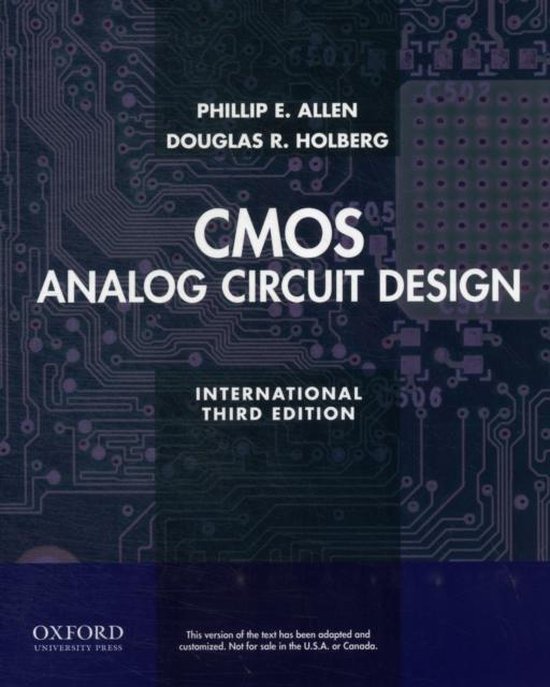 CMOS Analog Circuit Design | 9780199937424 | Douglas R. Holberg | Boeken | bol