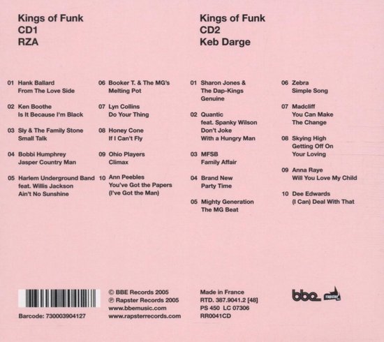 Kings Of Funk -20Tr-, Various - Rza & Keb Darge | CD (album) | Muziek | bol