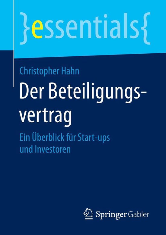 essentials - Der Beteiligungsvertrag (ebook), Christopher Hahn ...