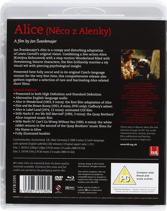 Alice - Dual Format Edition [DVD + Blu-ray] [1988] (Blu-ray) | Dvd's ...