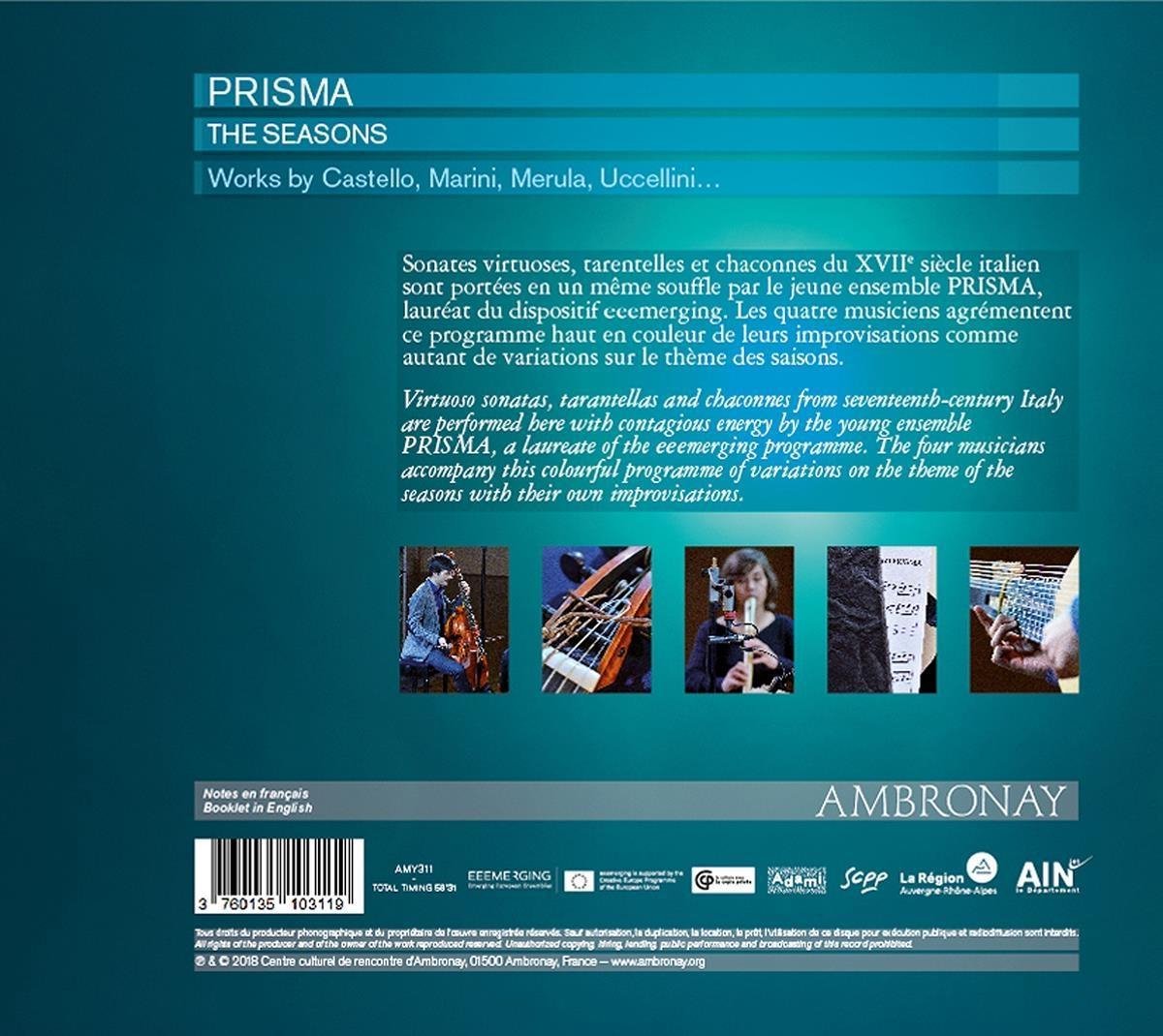 Ensemble Prisma - The Seasons (CD), Ensemble Prisma | Muziek | bol