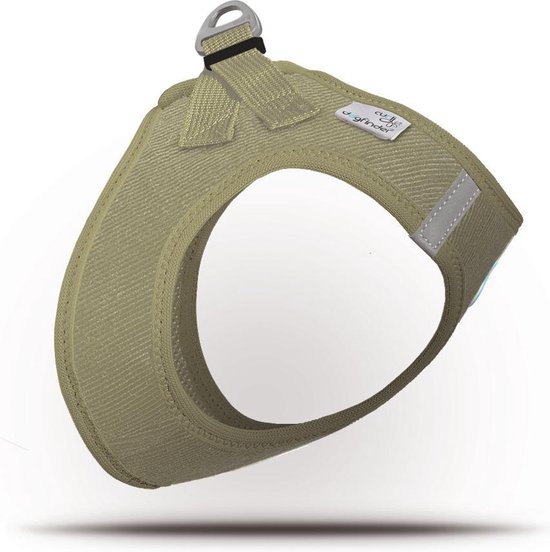 Curli Vest Cord hondentuigje - S - Beige | bol.com