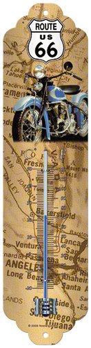 Route 66 Kaart Thermometer | bol.com