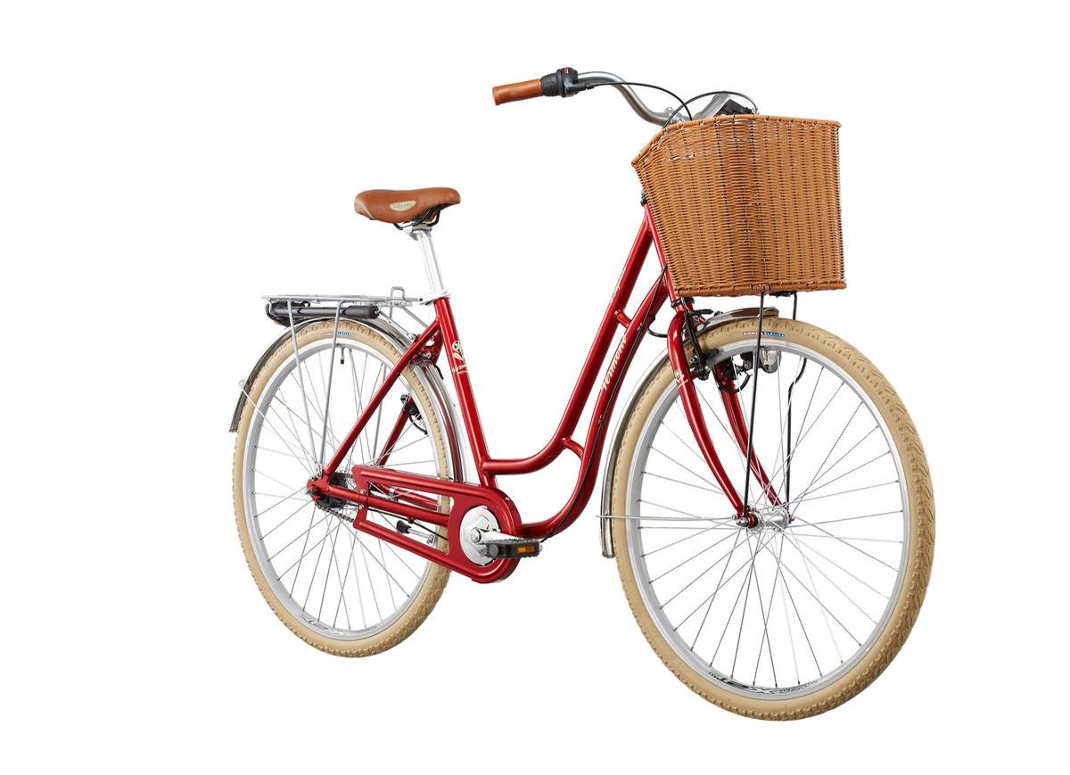 Vermont Saphire 7-speed stadsfiets dames rood Framemaat 45 cm | bol.com