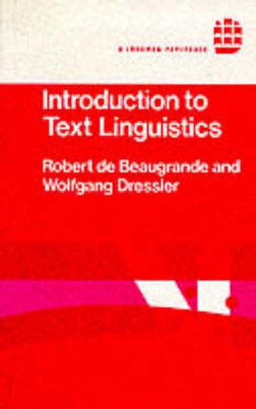 Introduction To Text Linguistics | 9780582554856 | Robert De Beaugrande ...