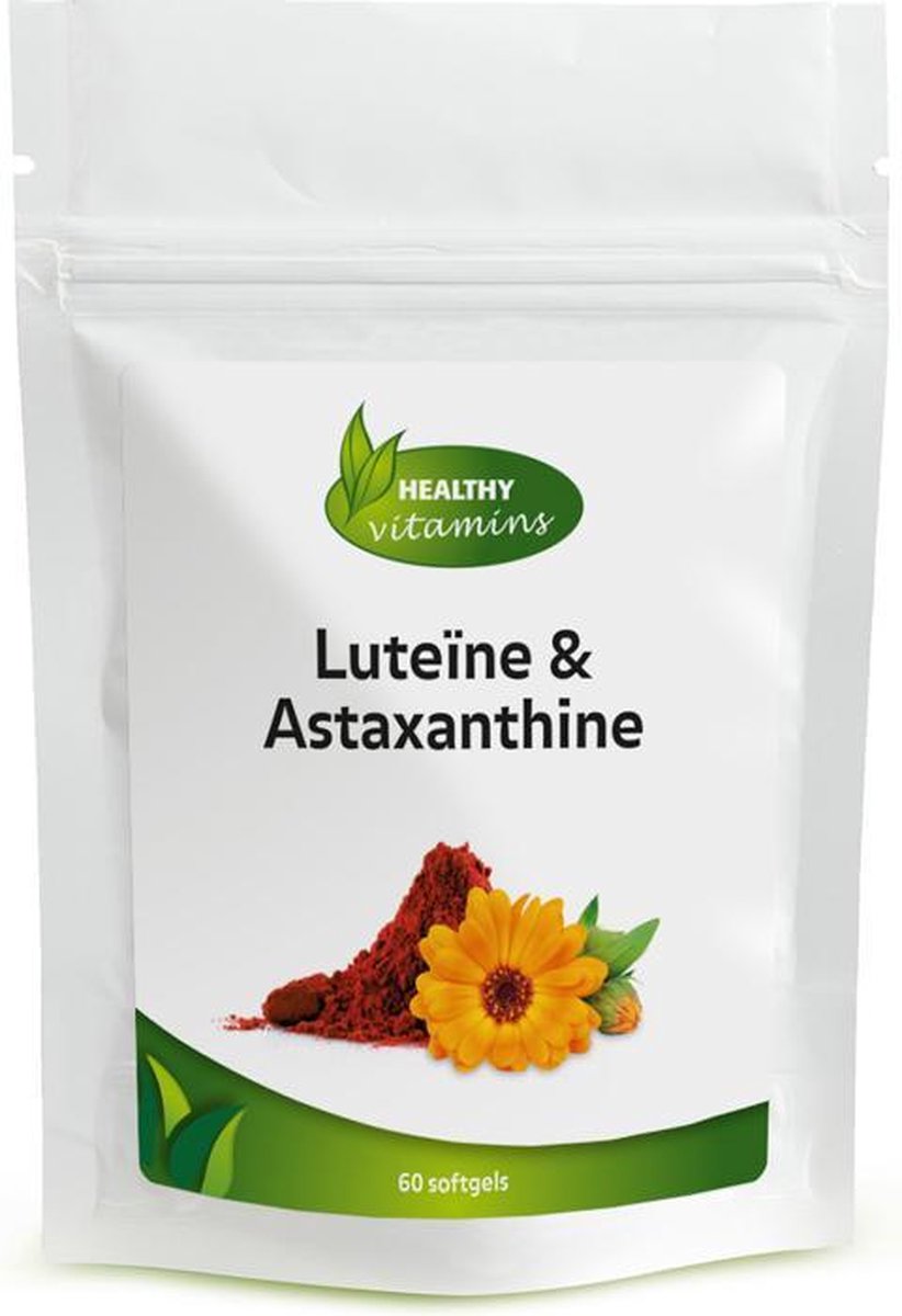 Luteïne + Astaxanthine + Zeaxanthine - 60 - Extra Sterk ...