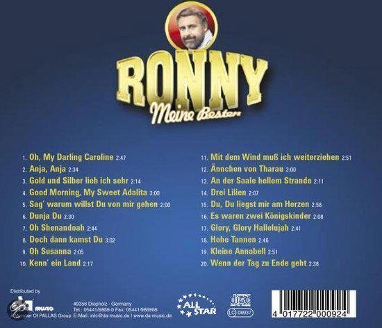 Ronny - Meine Besten, Ronny | CD (album) | Muziek | bol