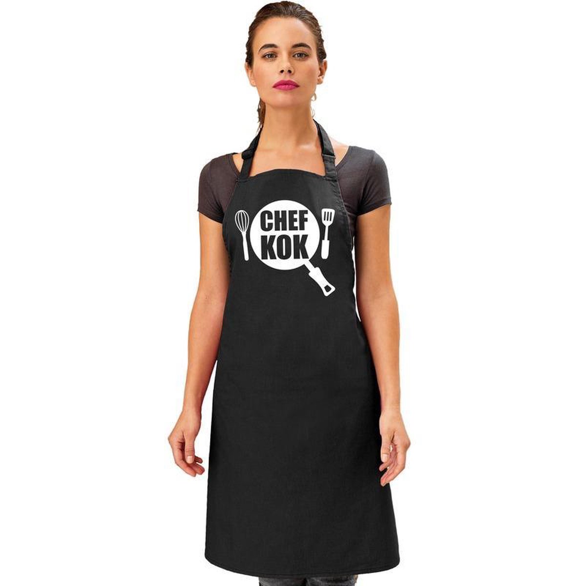 Chef Kok keukenschort zwart heren en dames | bol