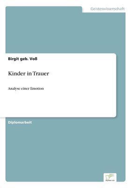 Kinder in Trauer, Birgit Geb. Voß | 9783838674896 | Boeken | bol