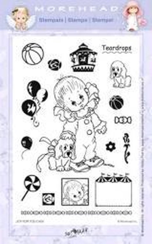 Clearstamp Morehead, Joy for You Teardrops, 10x15 cm. | bol