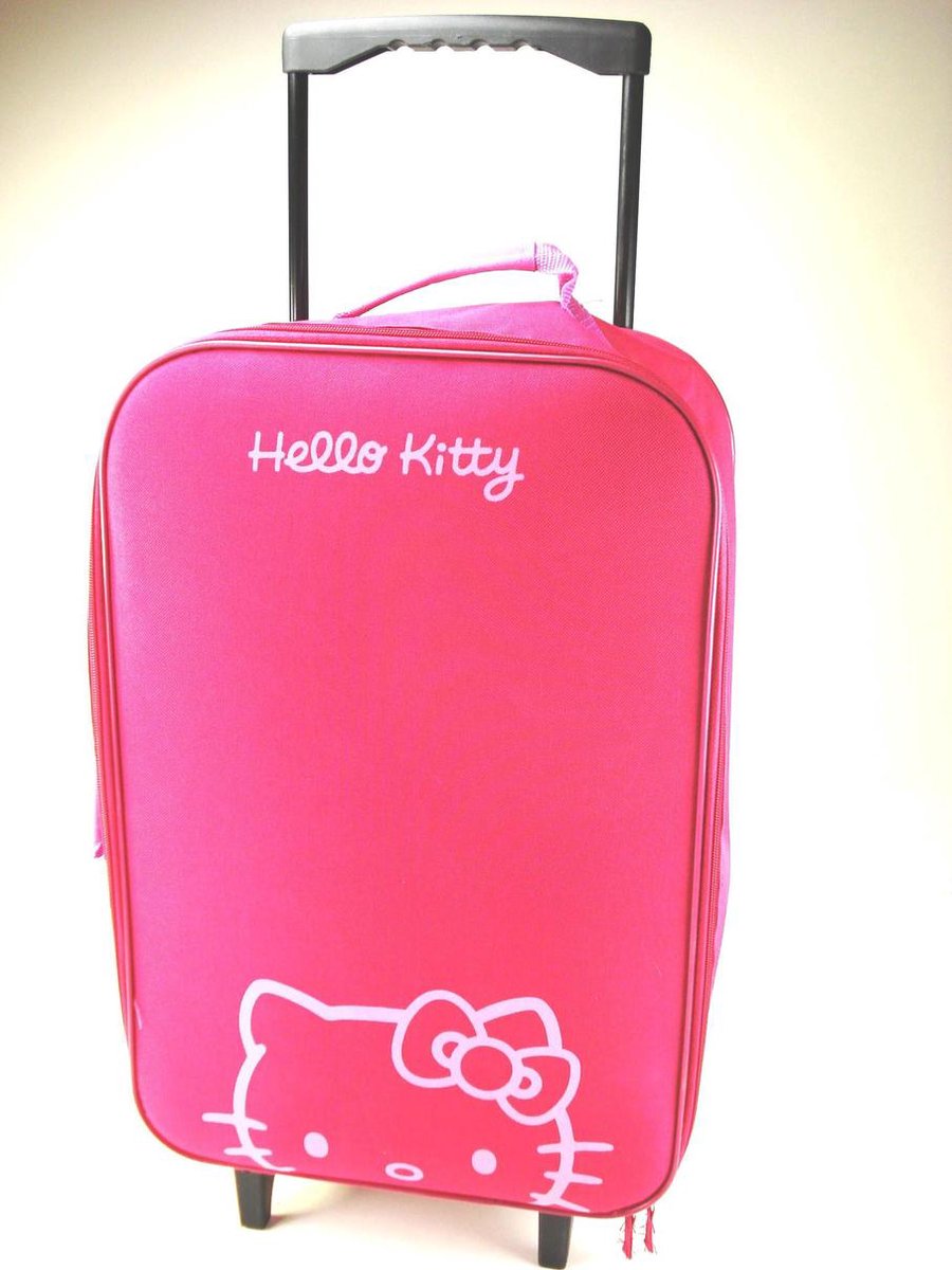 Hello Kitty trolley - Roze-Paars - Soft case - 48x33x13cm | bol.com