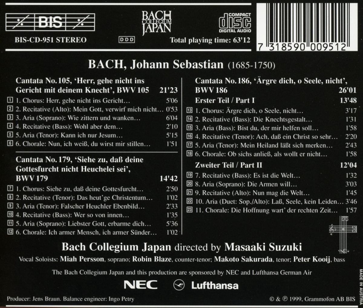 Bach Collegium Japan - Cantatas Volume 10 (CD), Masaaki Suzuki | Muziek ...