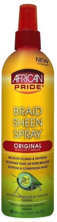 African Pride Braid Sheen Spray 355 ml | bol