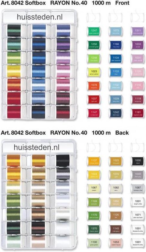 Madeira Rayon garenbox 40x1000m | bol.com