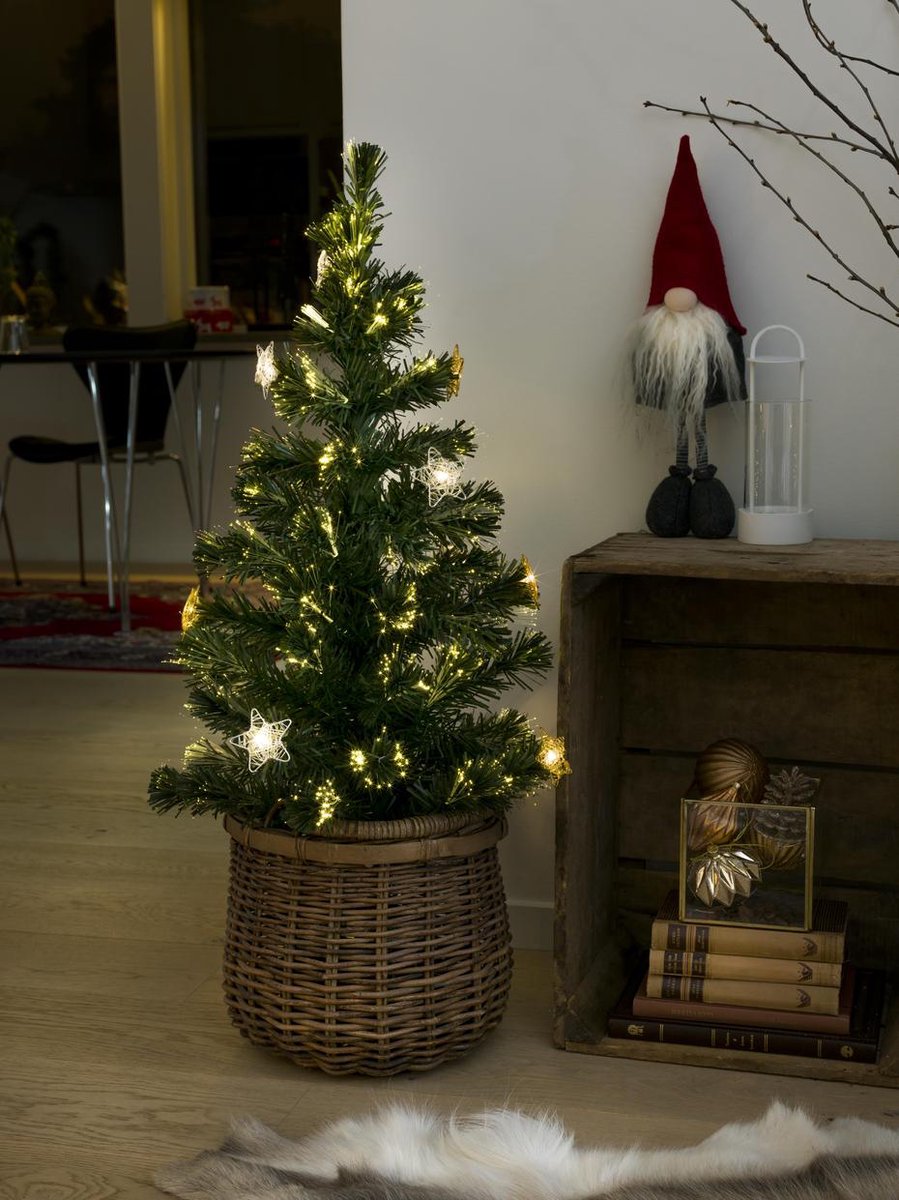 Konstsmide 3398 - Lichttak - 12 lamps LED fibre boompje met sterren ...