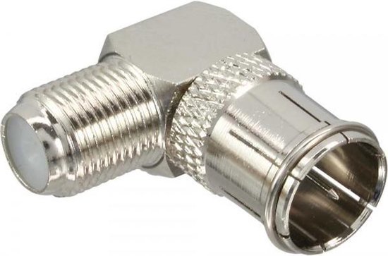 InLine Haakse adapter f-connector quick mannelijk - f-connector ...