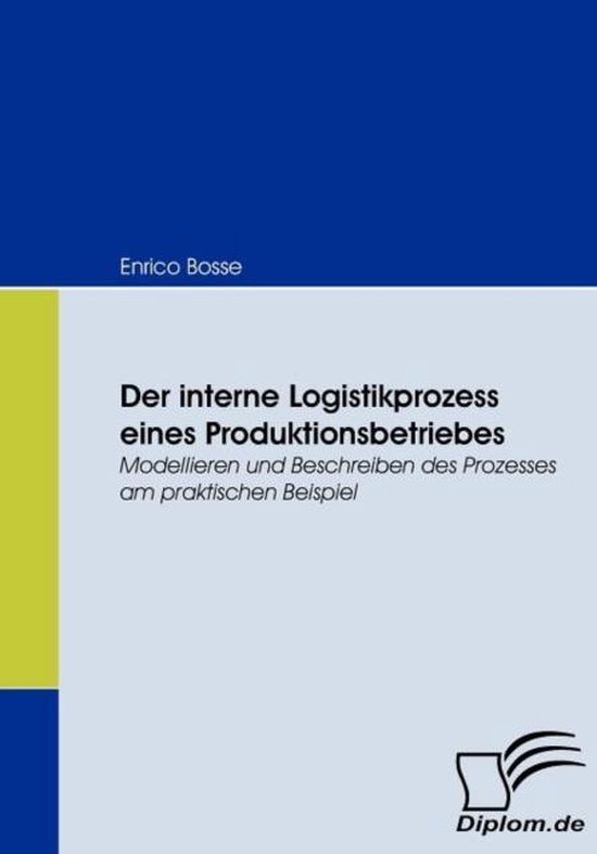 Der interne Logistikprozess eines Produktionsbetriebes: Modellieren und ...