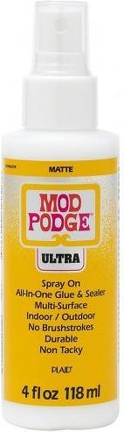 Mod Podge Spray Ultra Mat - Lijm vernis en sealer in één - 118 ml | bol.com