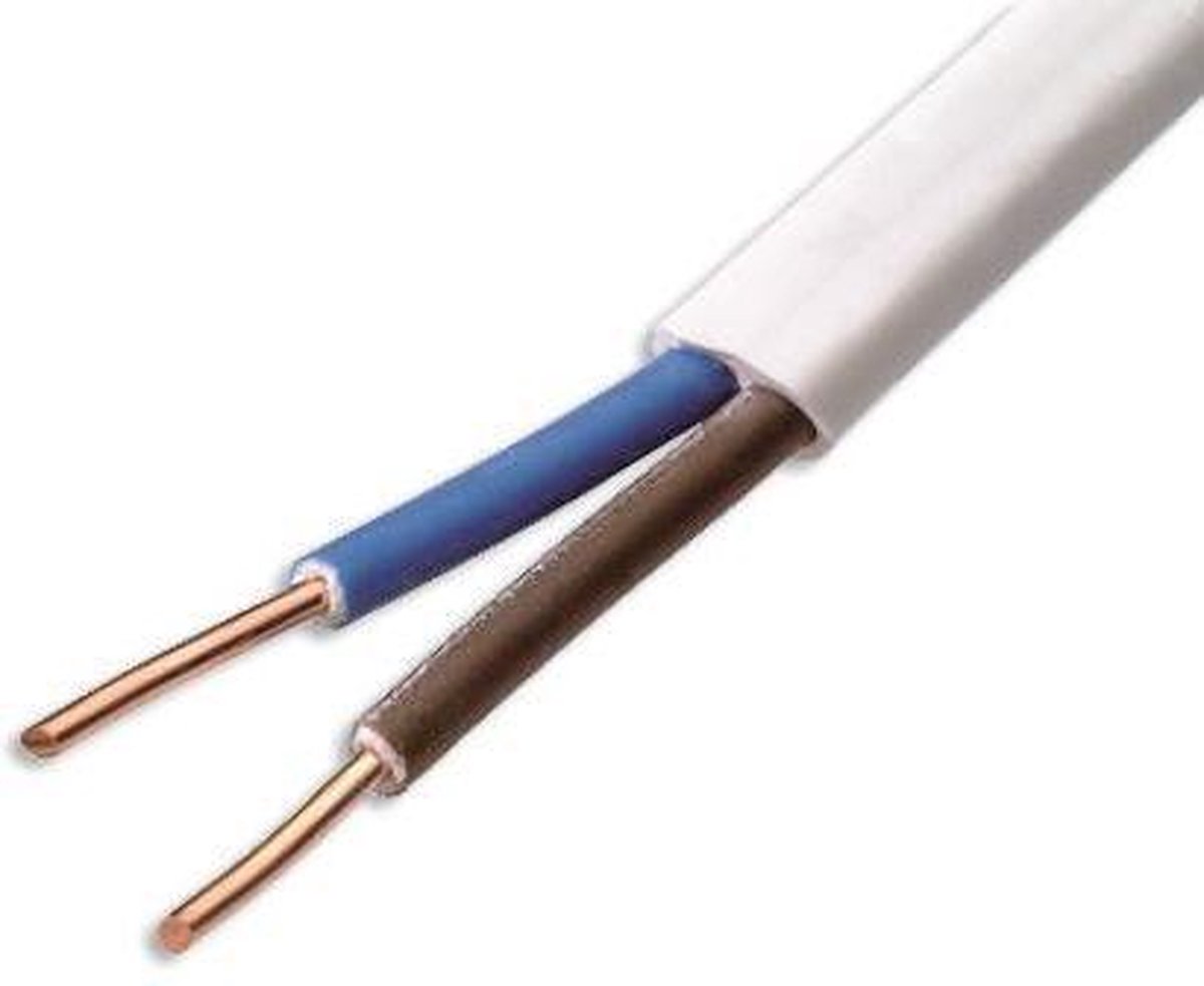 Elektrische kabel 'VGVB 2G1,5' wit 5 m | bol