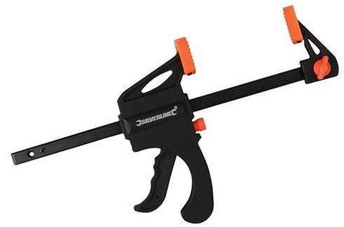 Silverline Snelspanklem - Heavy Duty - 150 mm - 15 cm | bol.com