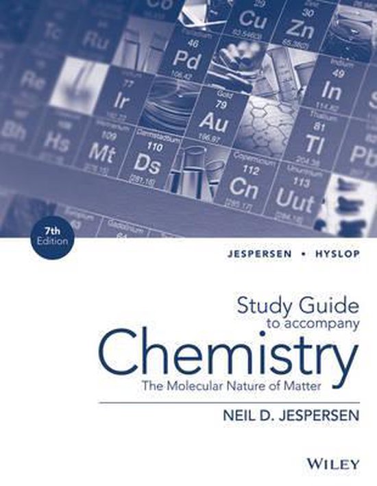 Chemistry: The Molecular Nature of Matter, Study Guide | 9781118705087 ...