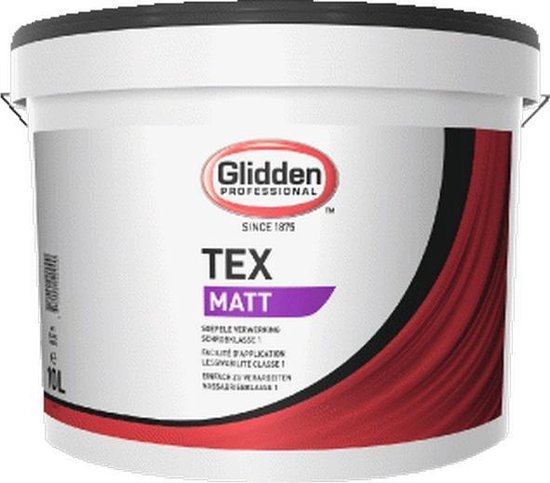 Glidden tex muurverf wit 10L | bol