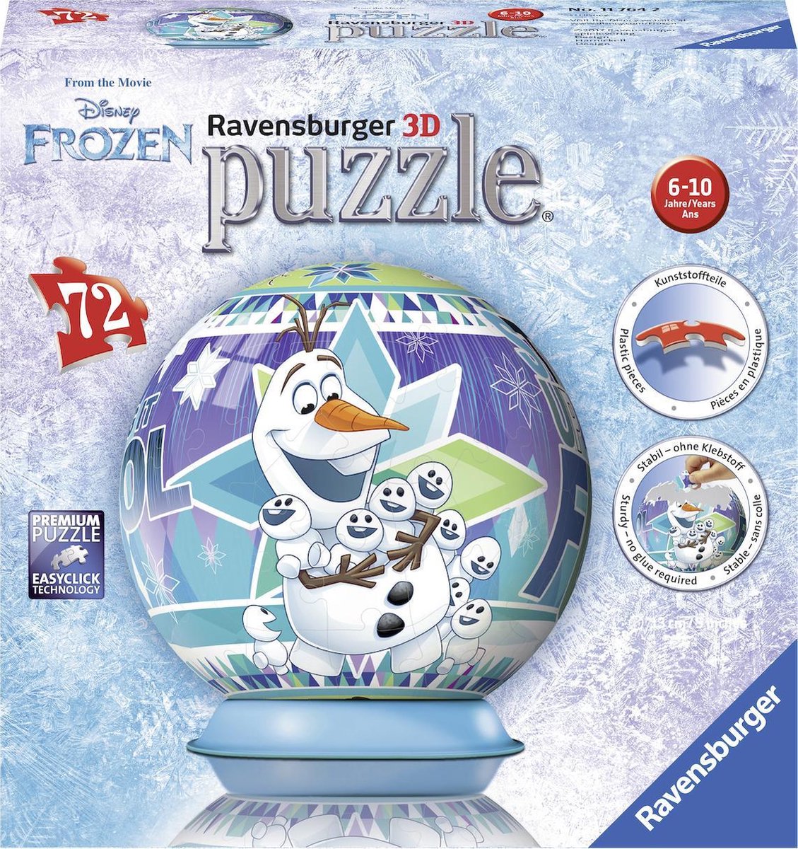 Ravensburger puzzleball Disney Frozen Olaf´s adventures - 3D Puzzel ...