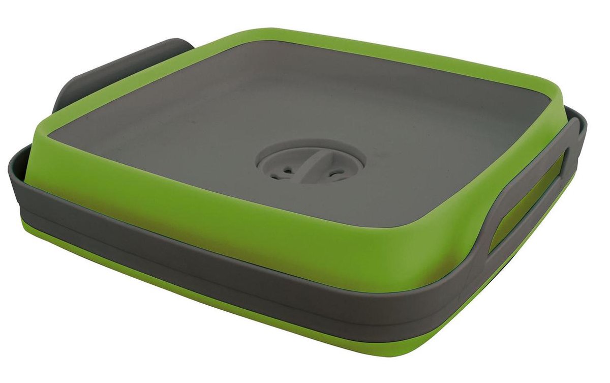 Eurotrail Afwasbak Opvouwbaar 30 X 17 Cm Rubber Grijs/groen | bol.com