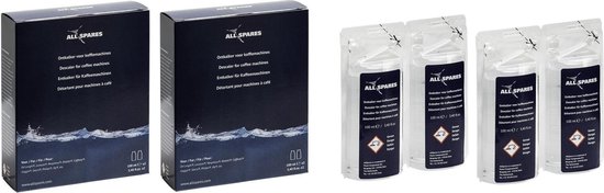 AllSpares | De'Longhi EcoDecalk Mini - Espressomachine Ontkalker - 4 x ...