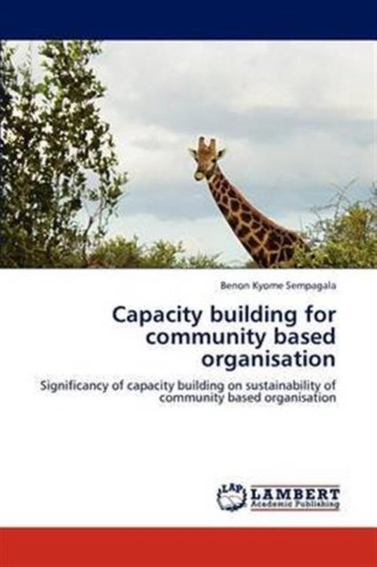 Capacity building for community based organisation | 9783848401215 ...