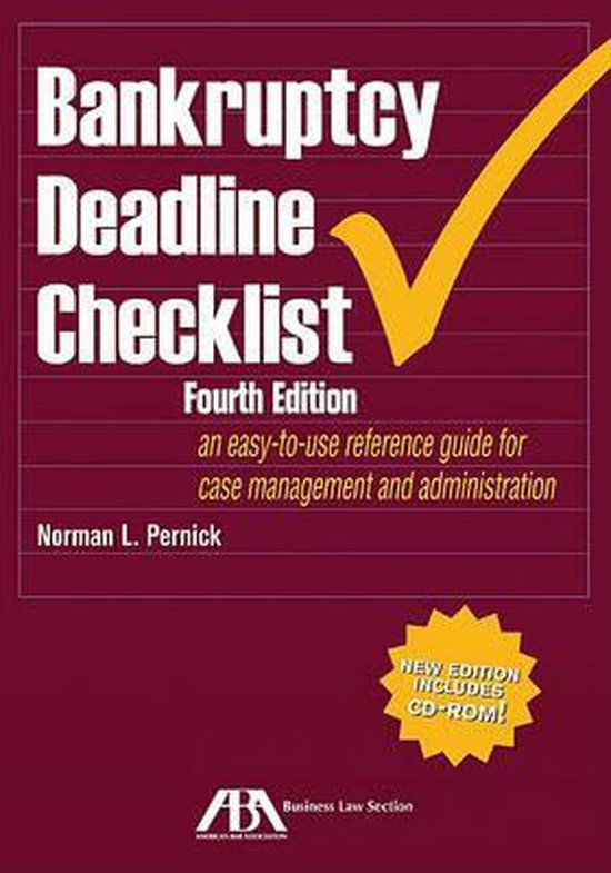 Bankruptcy Deadline Checklist | bol.com