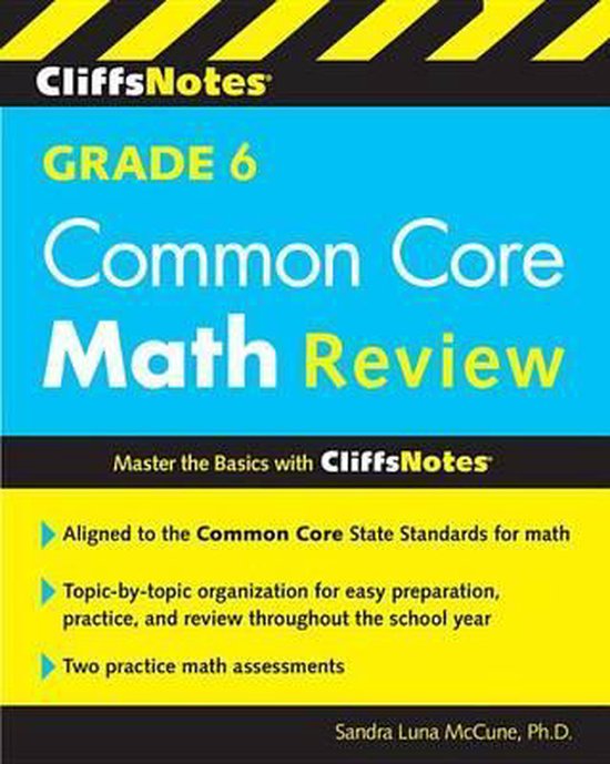 CliffsNotes Grade 6 Common Core Math Review | 9780544373327 | Sandra ...