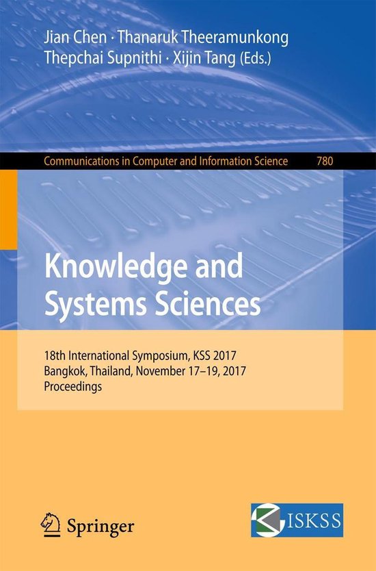Communications in Computer and Information Science 780 - Knowledge and Systems... | bol.com