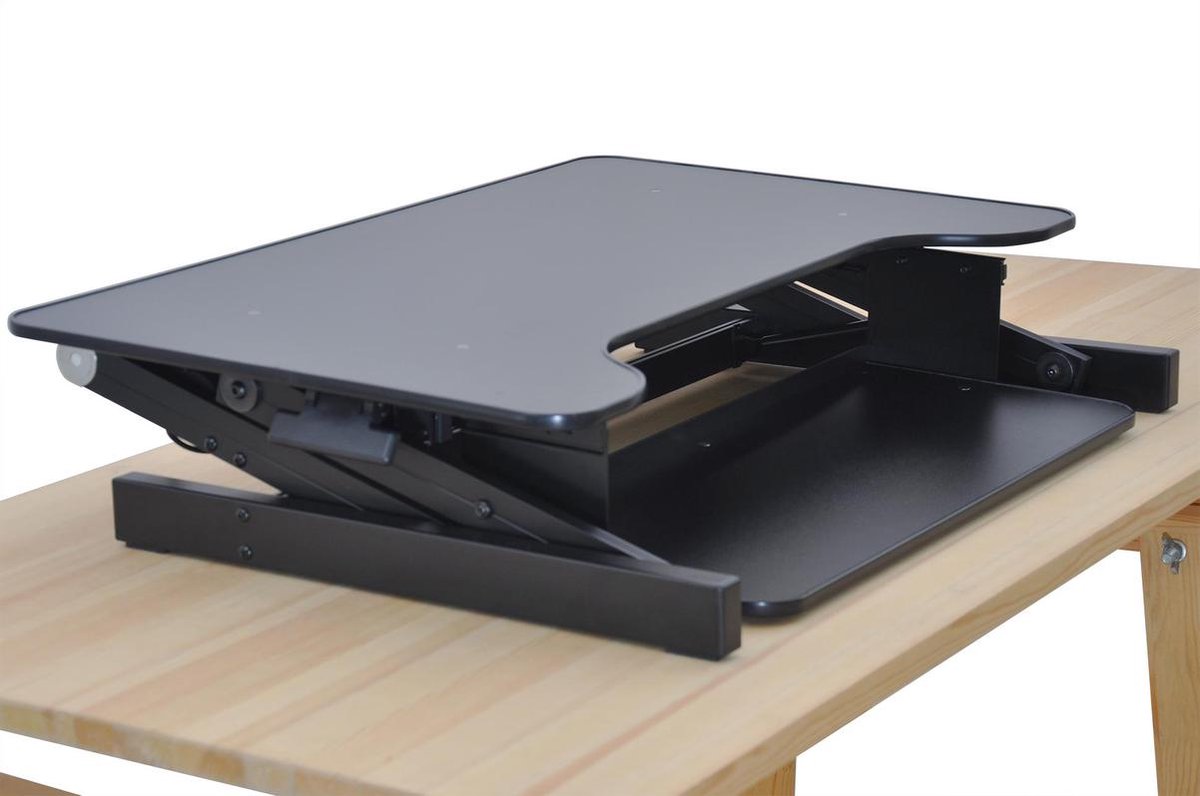 UPdesk - Stabureau - Bureau verhoger - Basic - Gasveer - Zwart | bol.com