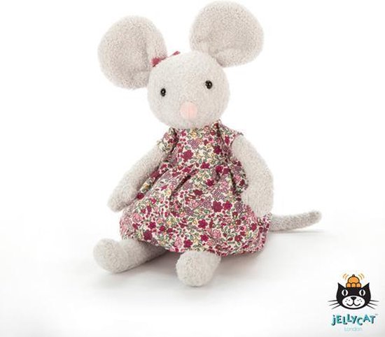Jellycat - Muisje - Knuffel muis - 27 centimeter - Fleur Mouse ...
