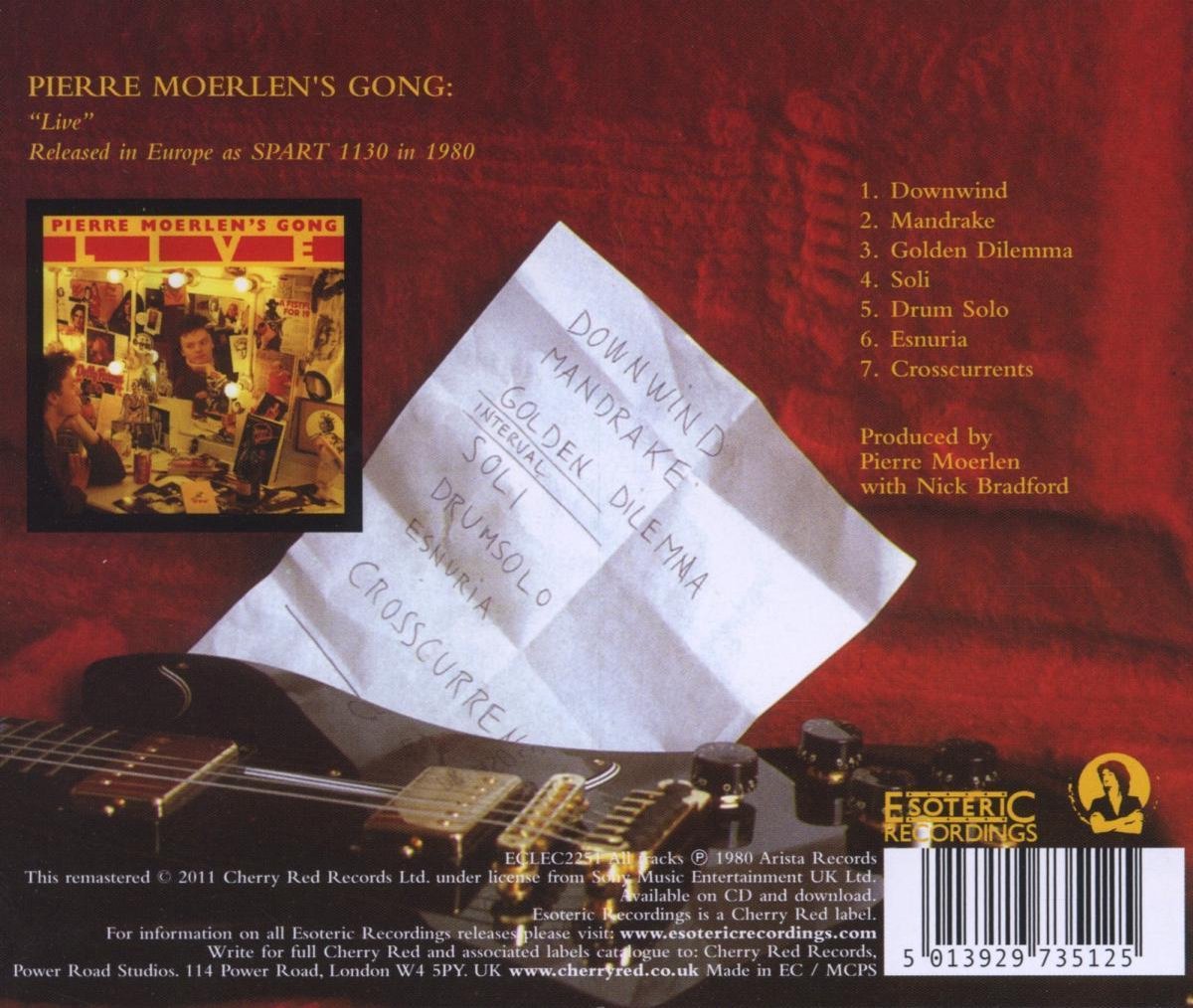 Live, Pierre Moerlen's Gong | CD (album) | Muziek | bol.com
