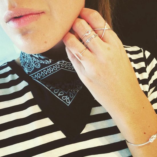 Les Soeurs Clio Ring Zilver - Maat 52 | bol.com